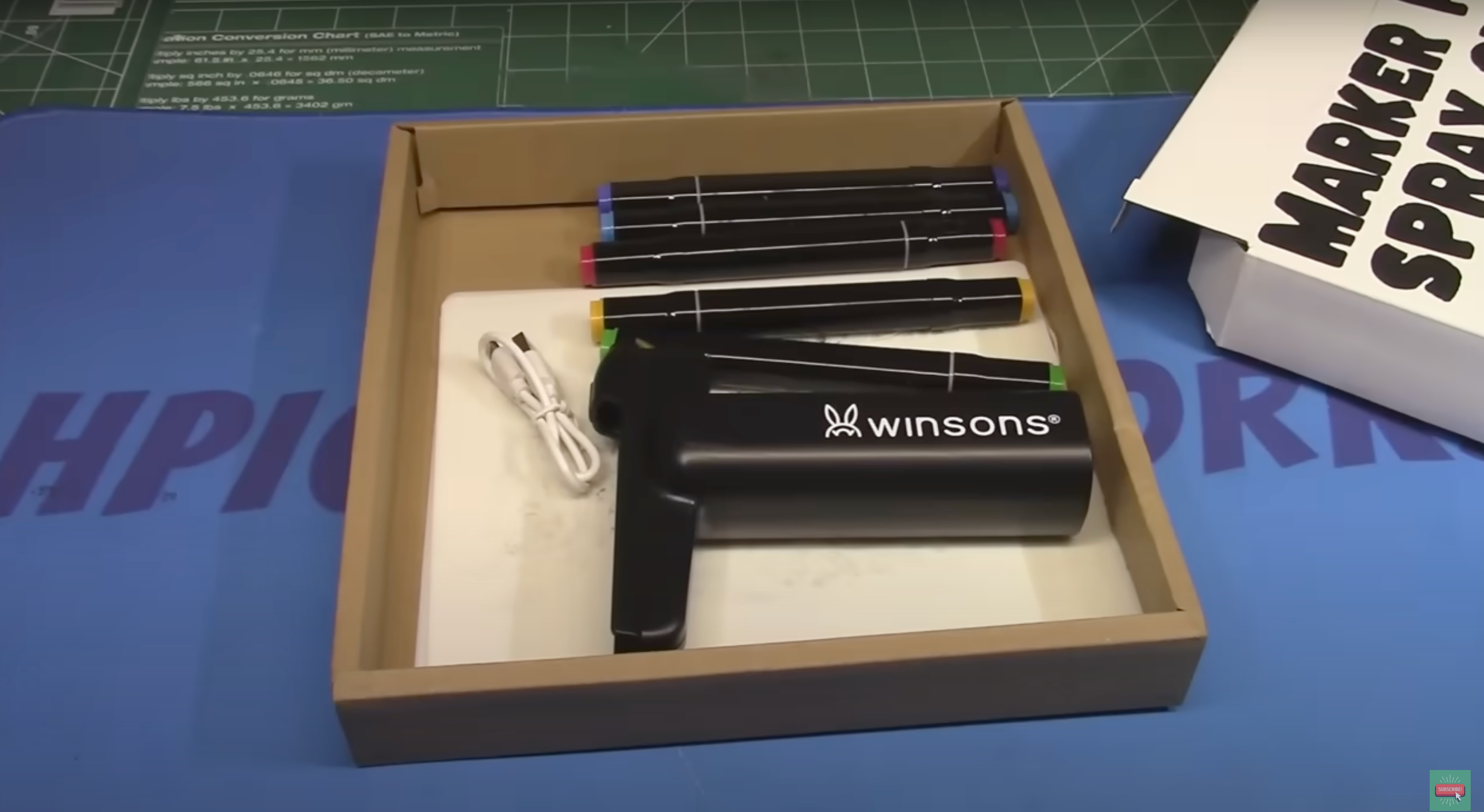 WINSONS Cordless Airbrush Marker Kit | One-Step Spray Painting with ...