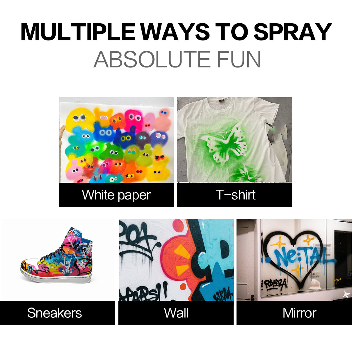 WINSONS Cordless Airbrush Marker Kit | One-Step Spray Painting with ...