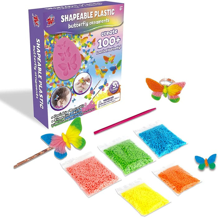 Make Your Own Shapeable Plastic Butterfly Ornaments Set – Winsons